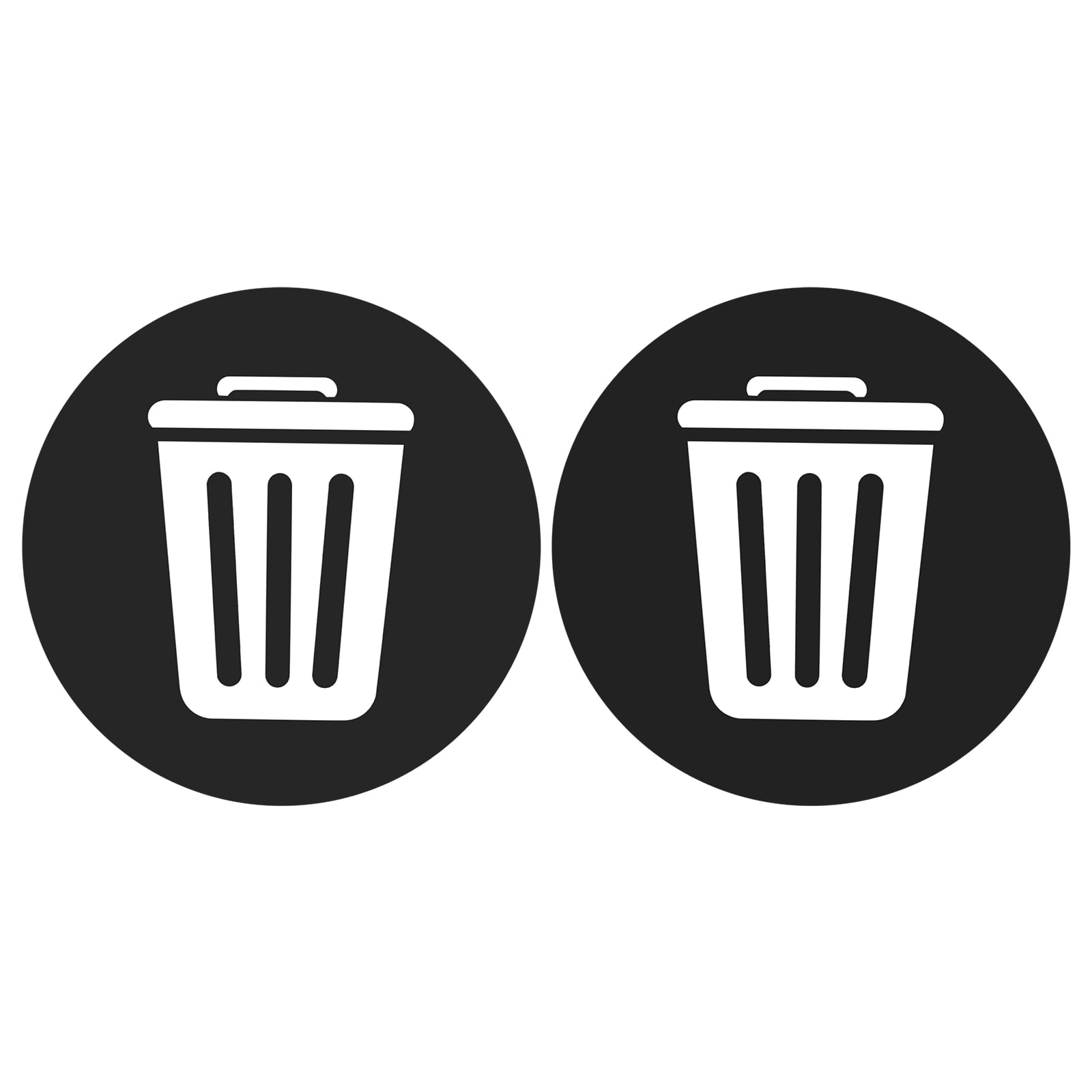 Uxcell Trash Stickers Decals Bin Labels Self Adhesive Vinyl Home Office ...