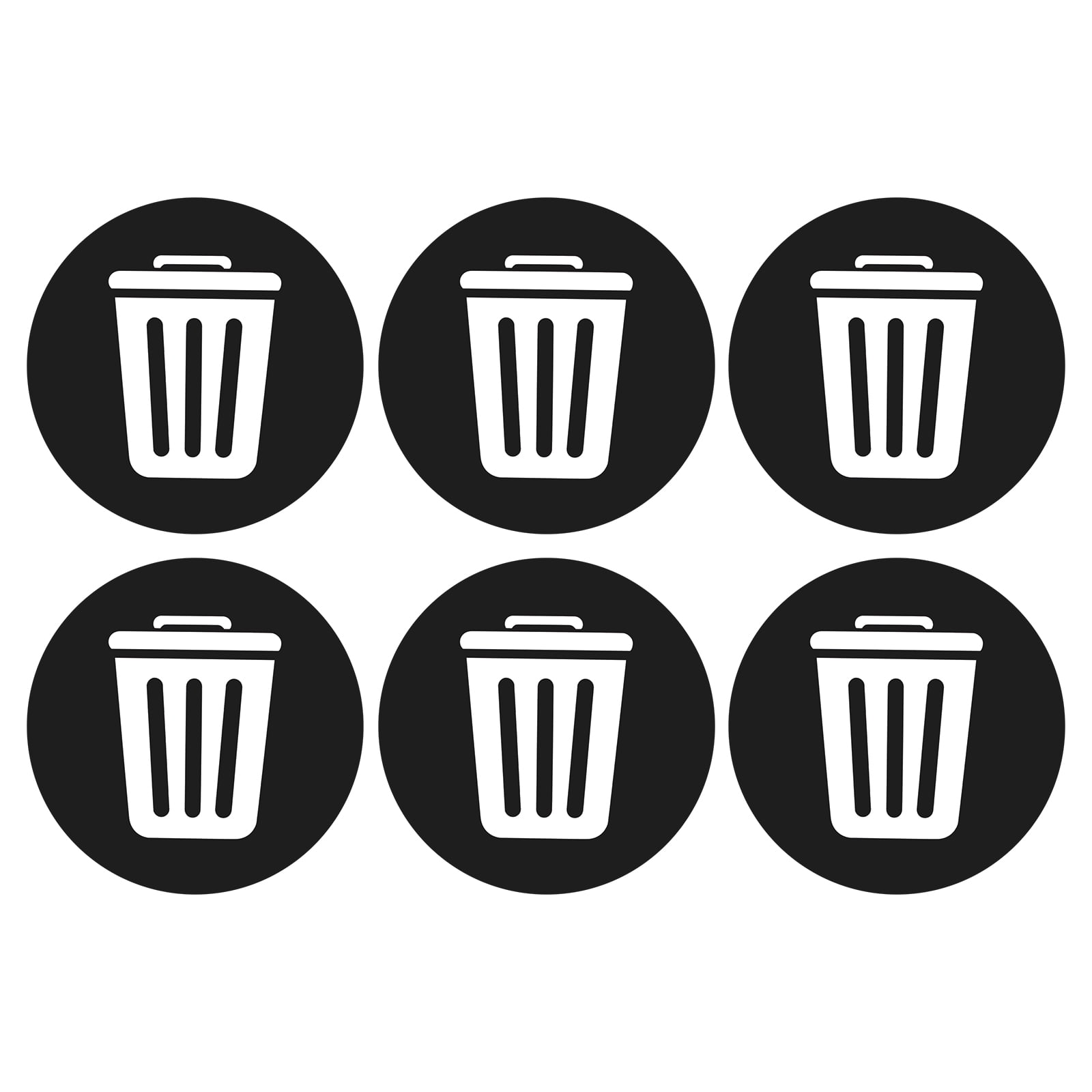 Uxcell Trash Stickers Decals Bin Labels Self Adhesive Vinyl Home Office ...