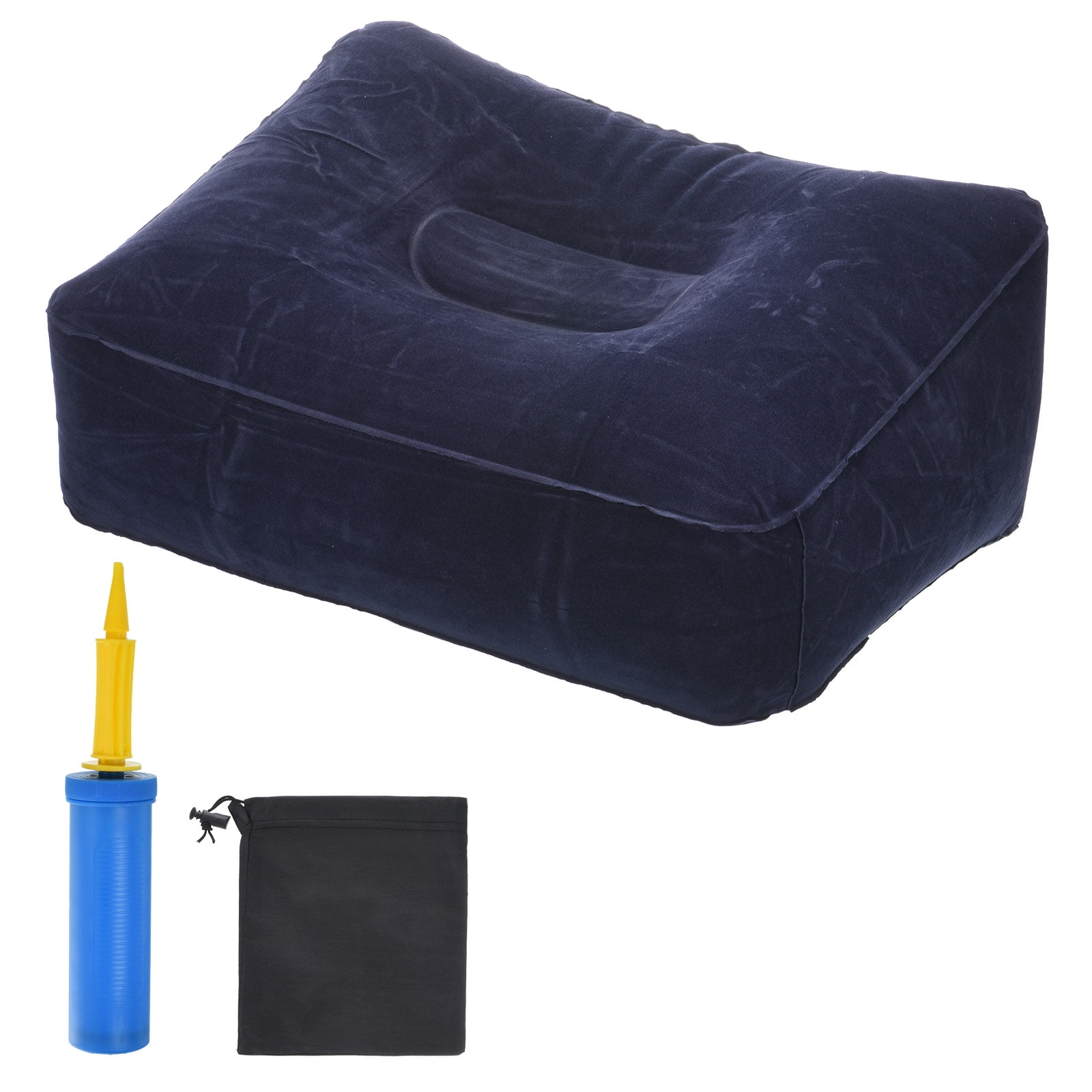 Uxcell Travel Foot Rest Pillow, Inflatable Car Seat Footrest for Office ...