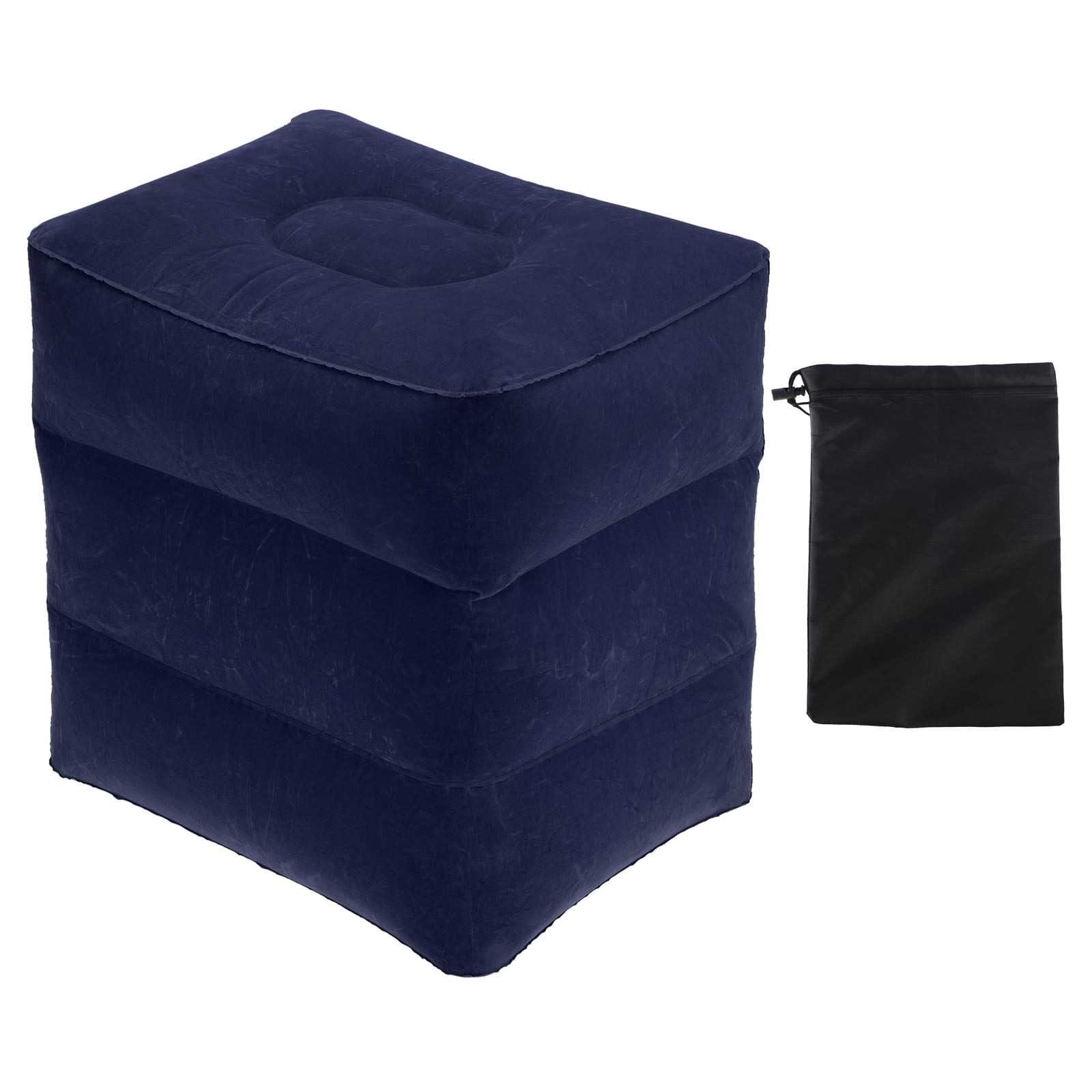 Uxcell Travel Foot Rest Pillow, Inflatable Foot Rest Mat Adjustable 3 ...
