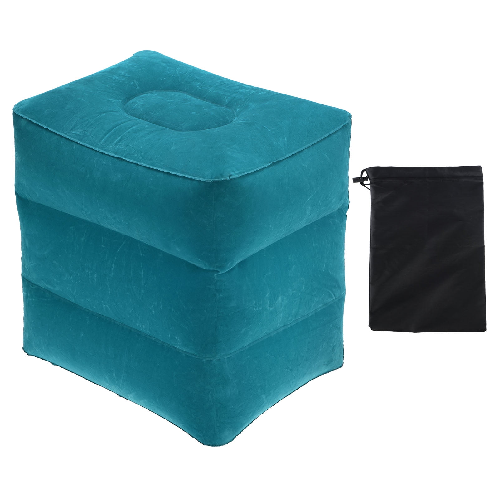 Uxcell Travel Foot Rest Pillow, Inflatable Foot Rest Mat Adjustable 3 ...
