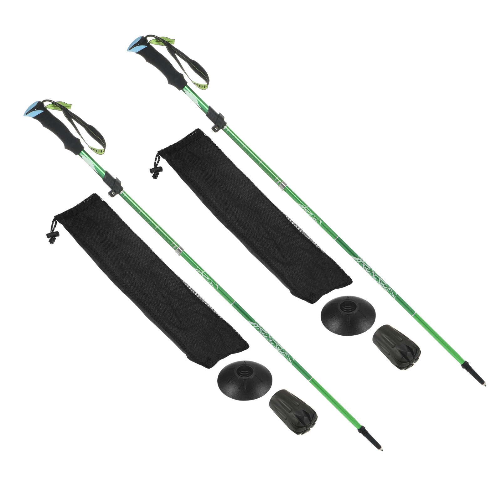 Uxcell Trekking Poles, Collapsible Hiking Pole 43 Inch with Mud Basket ...
