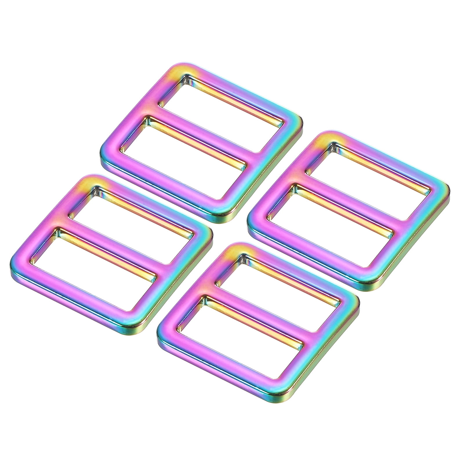 Uxcell Tri-Glide Slide Buckle, Metal Webbing Strap Fastener for ...