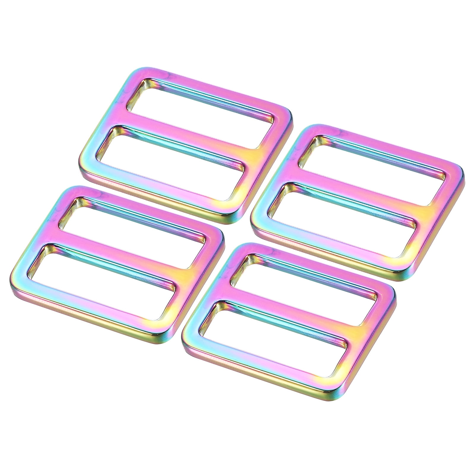 Uxcell Tri-Glide Slide Buckle, Metal Webbing Strap Fastener for ...