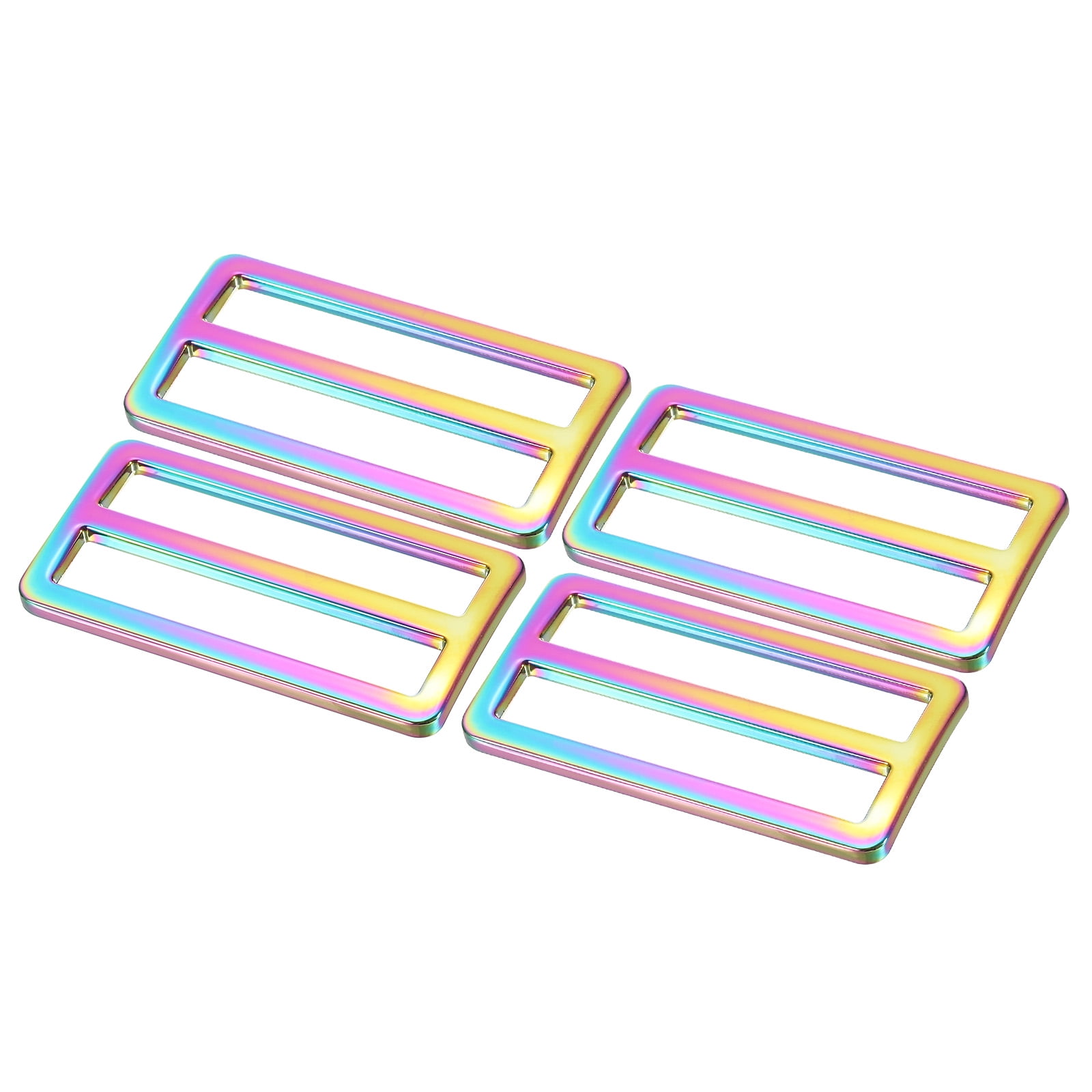 Uxcell Tri-Glide Slide Buckle, Metal Webbing Strap Fastener for ...