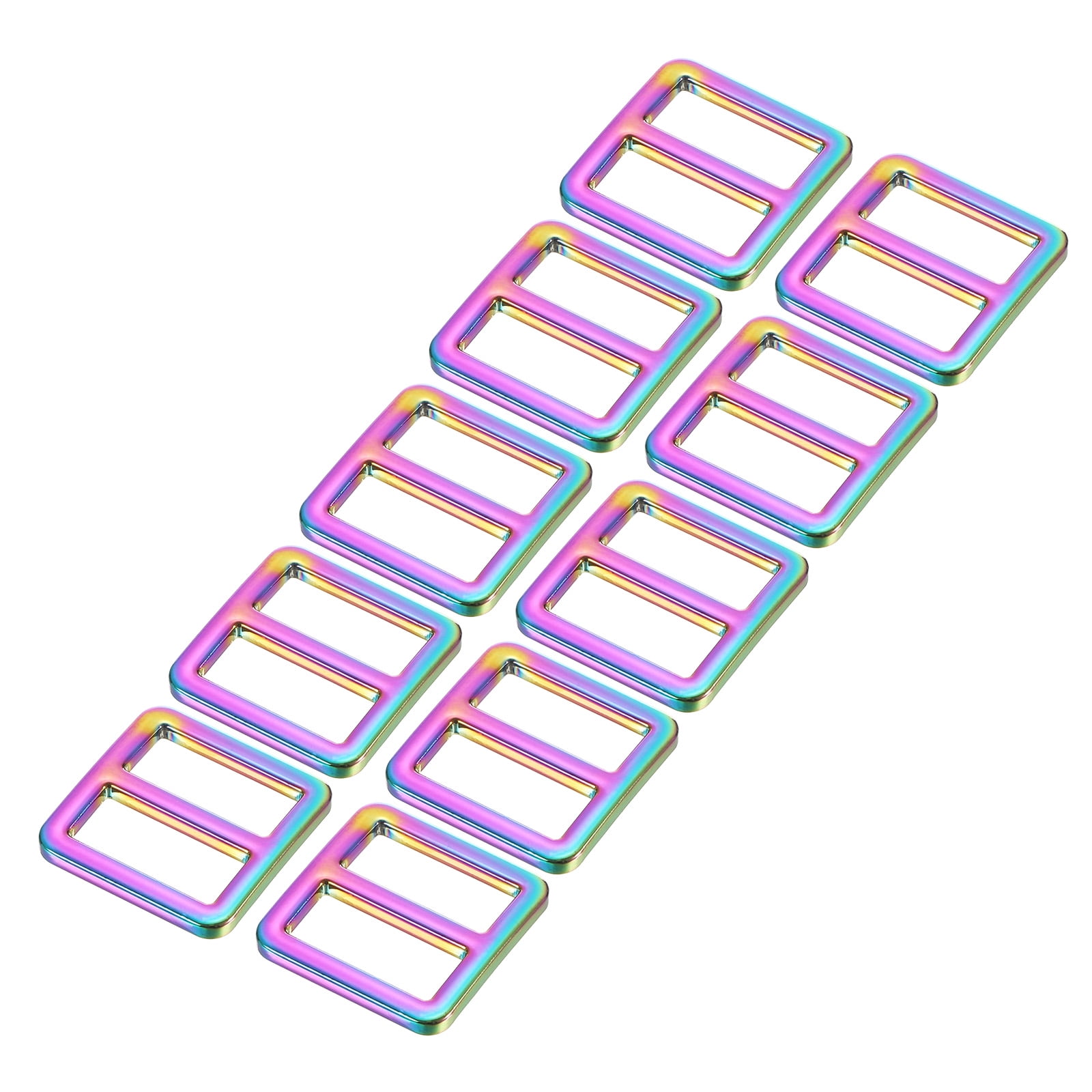 Uxcell Tri-Glide Slide Buckle Metal Webbing Strap Fastener for Backpack ...