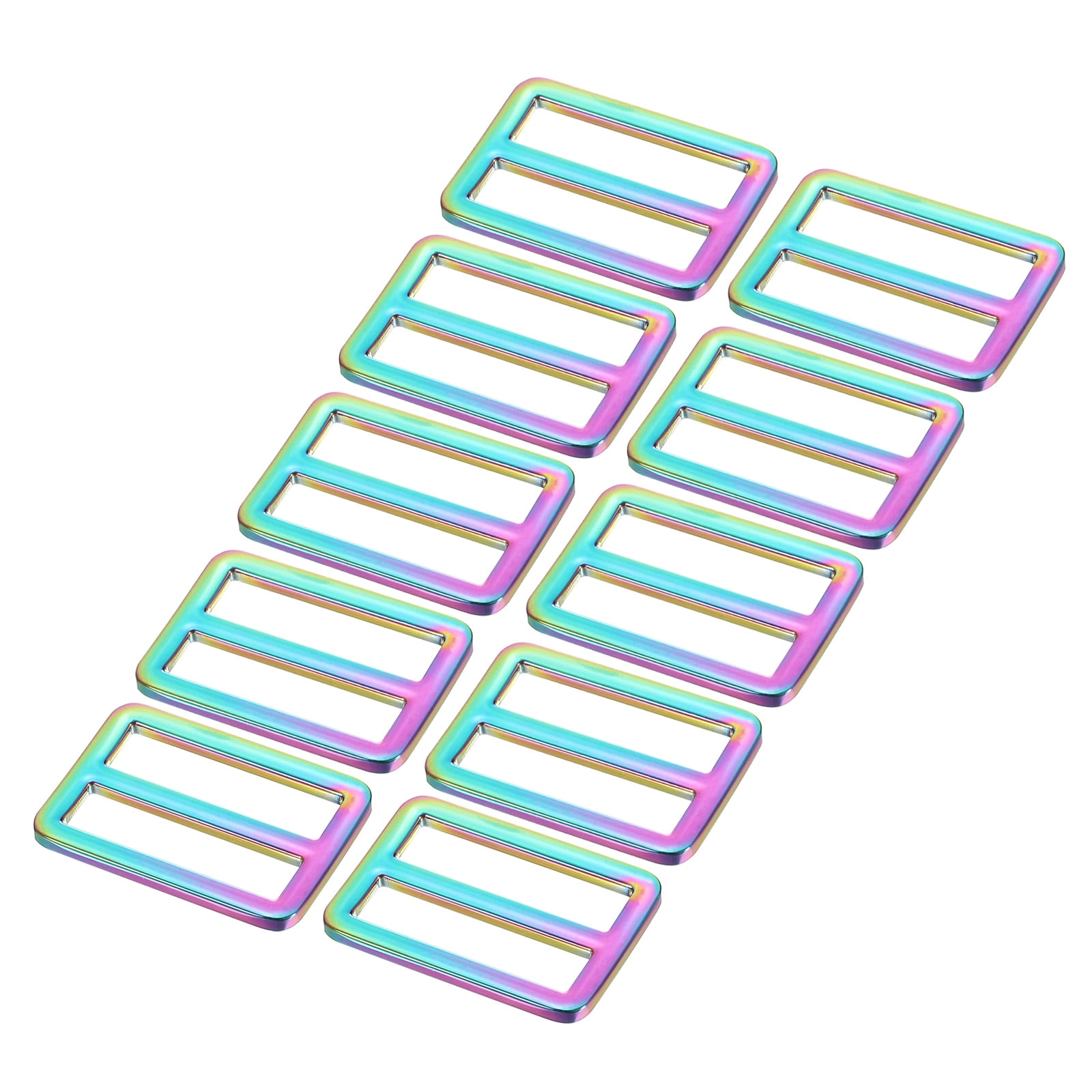 Uxcell Tri-Glide Slide Buckle Metal Webbing Strap Fastener for Backpack ...