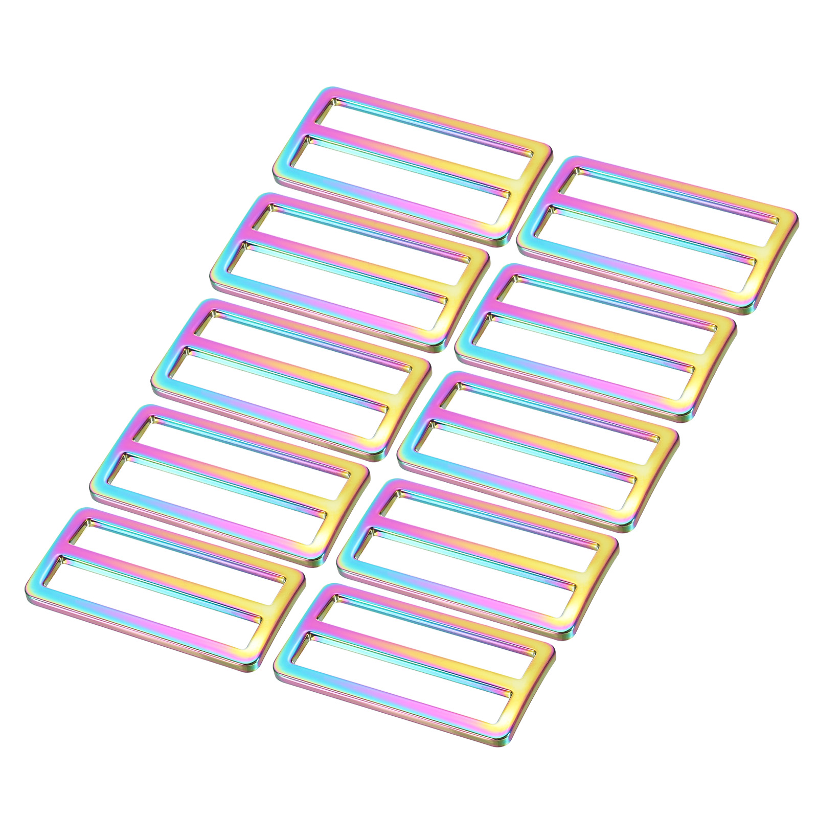 Uxcell Tri-Glide Slide Buckle Metal Webbing Strap Fastener for Backpack ...