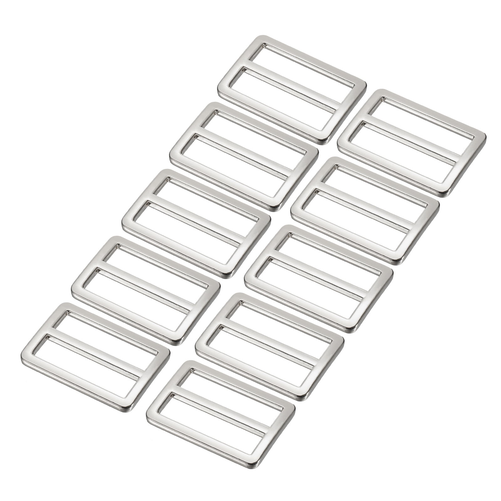 Uxcell Tri-Glide Slide Buckle for Metal Webbing Straps, Adjustable ...