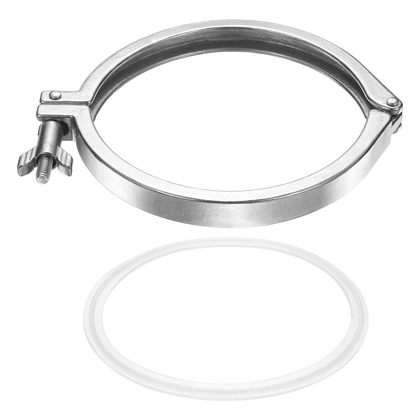 Uxcell Tri Sanitary Clamp Single Pin, Heavy Duty 304 Stainless Steel ...