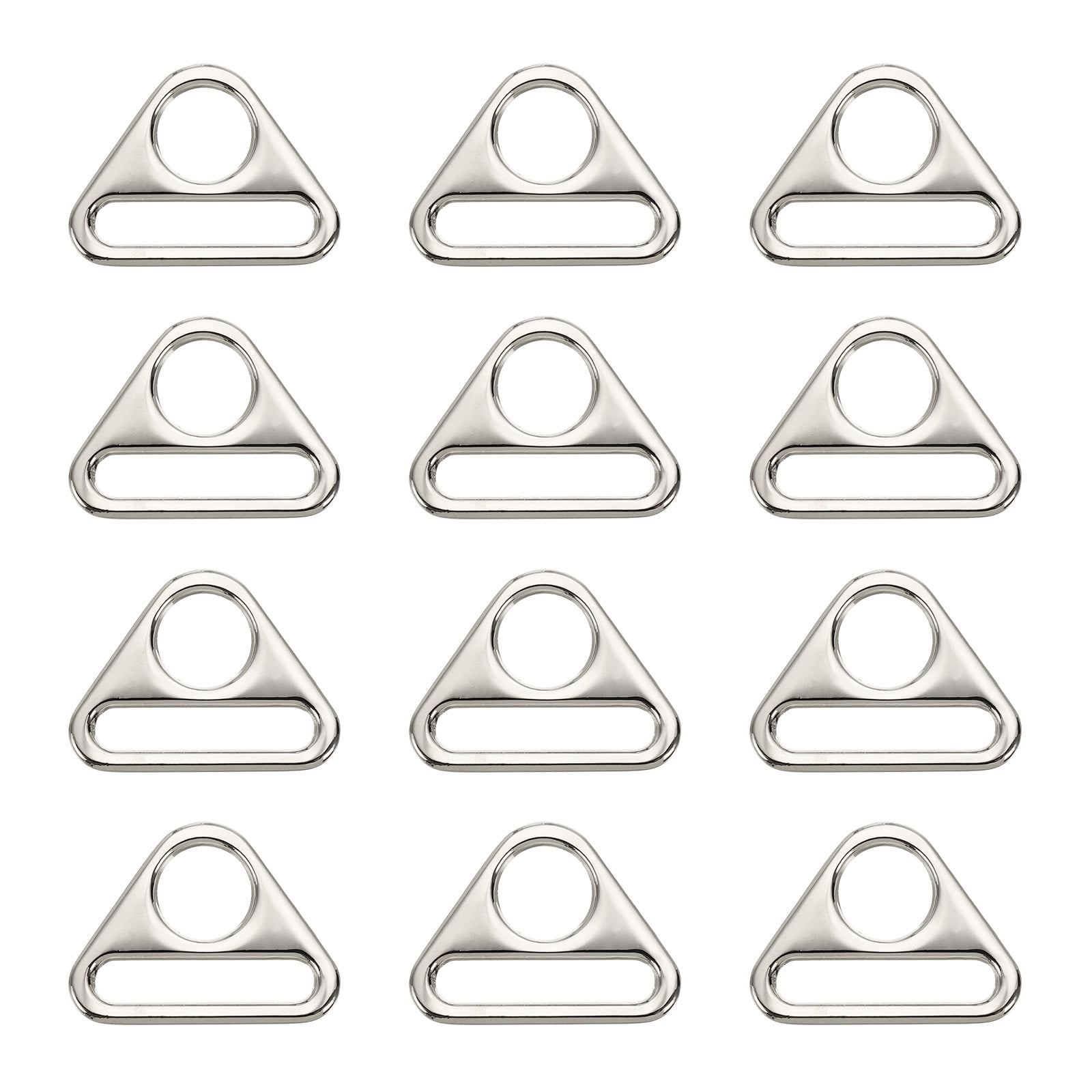 Uxcell Triangle Buckle Adjuster, 12 Pcs 1 Inch Zinc Alloy Triangle D ...