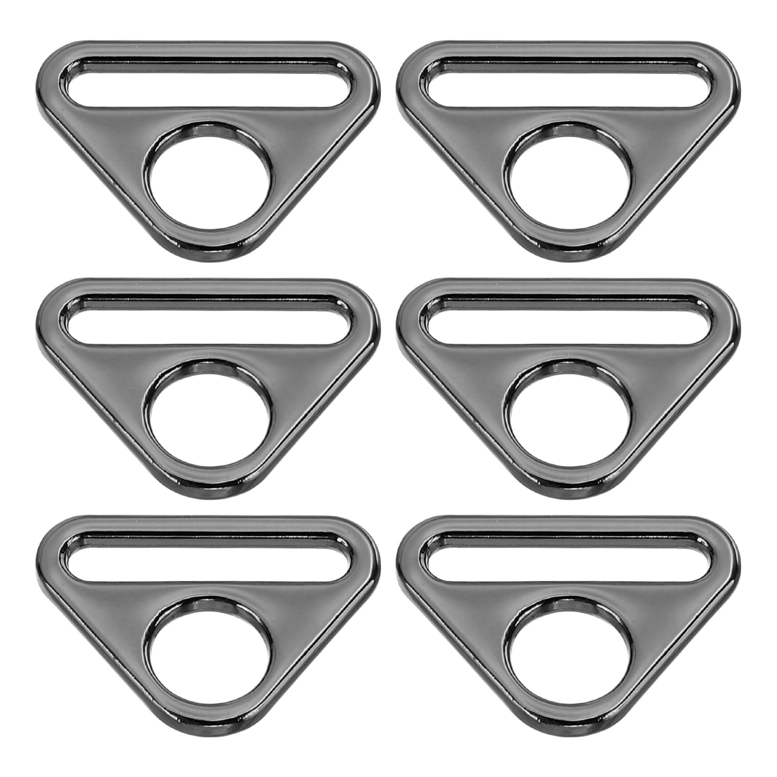 Uxcell Triangle Buckle Adjuster D Ring, 6Pcs 0.75 Inch Metal Triangle Buckles with Bar Swivel ...