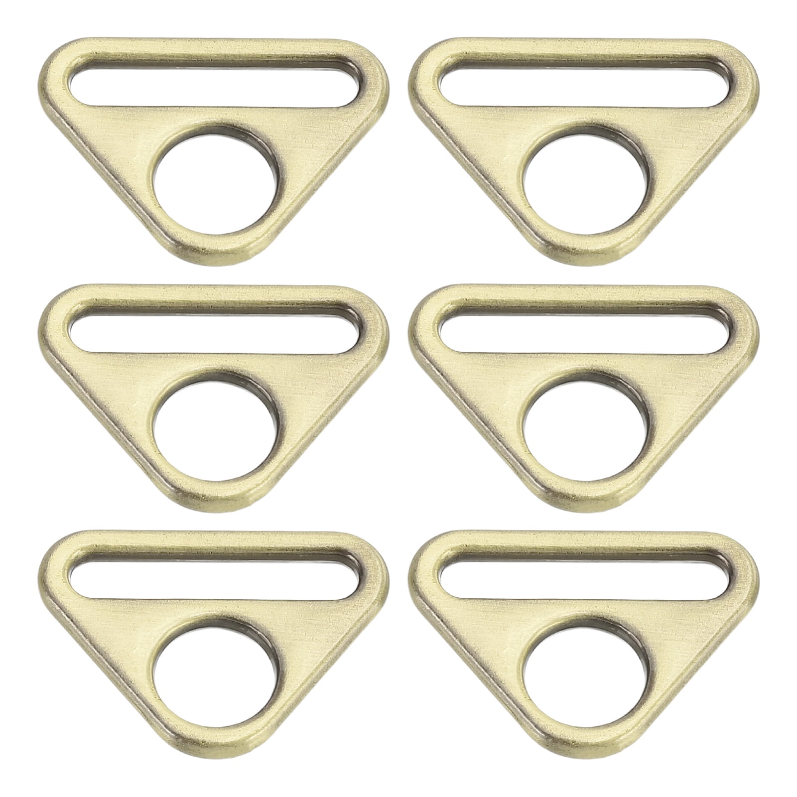 Uxcell Triangle Buckle Adjuster D Ring, Metal Triangle Buckles with Bar ...
