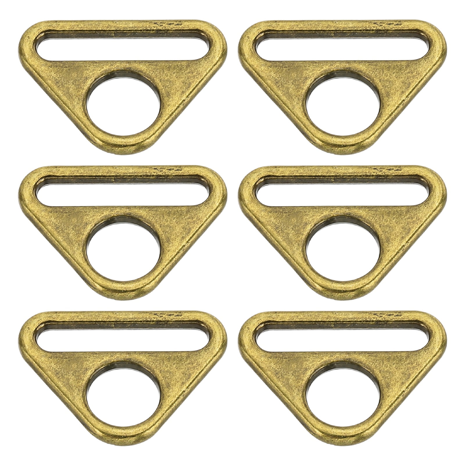 Uxcell Triangle Buckle Adjuster D Ring, Metal Triangle Buckles with Bar ...