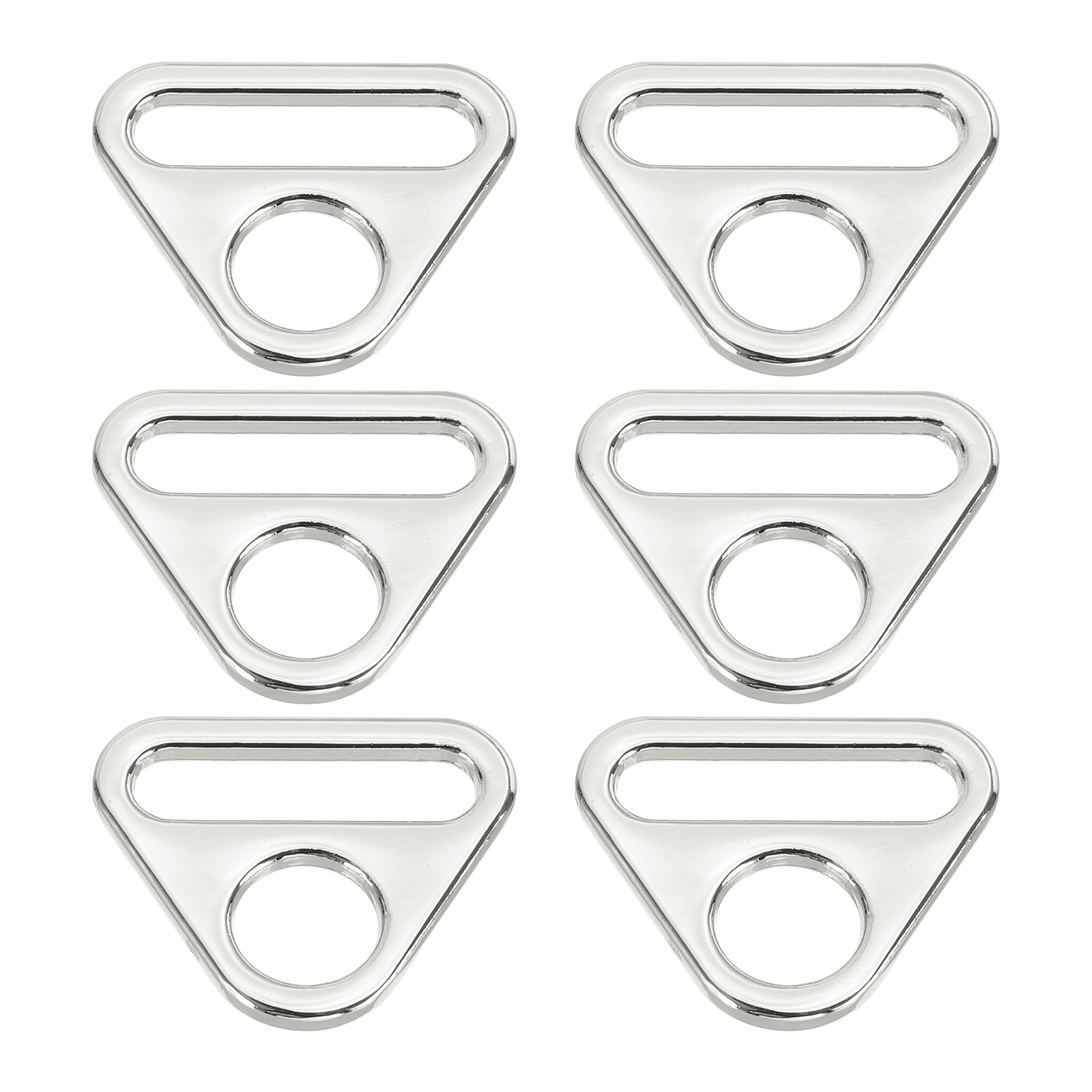 Uxcell Triangle Buckle Adjuster D Ring, 6Pcs 0.98 Inch Metal Triangle ...