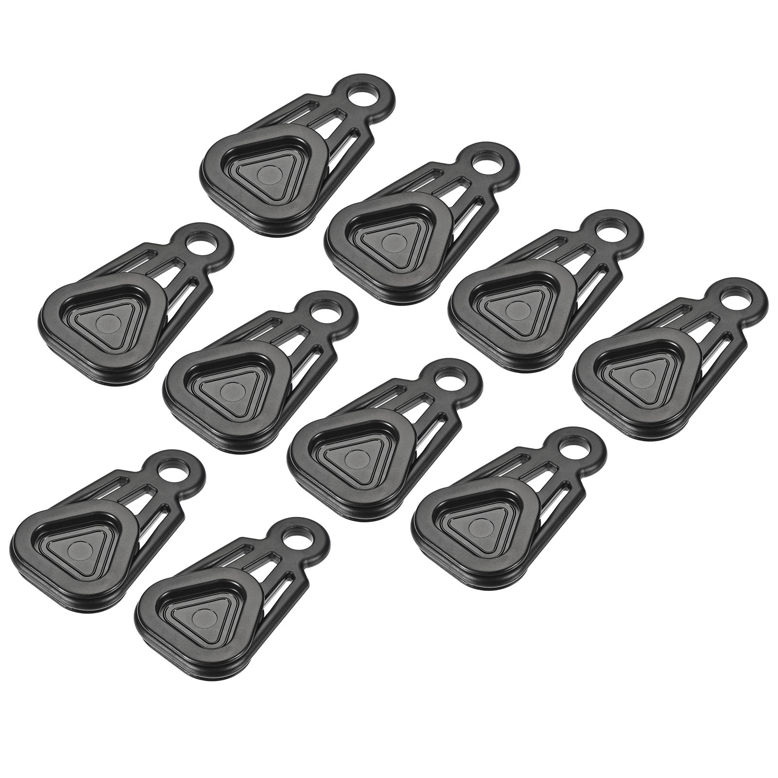 Uxcell Triangle Movable Plastic Tarp Grabbers Clips for Camping Tent ...