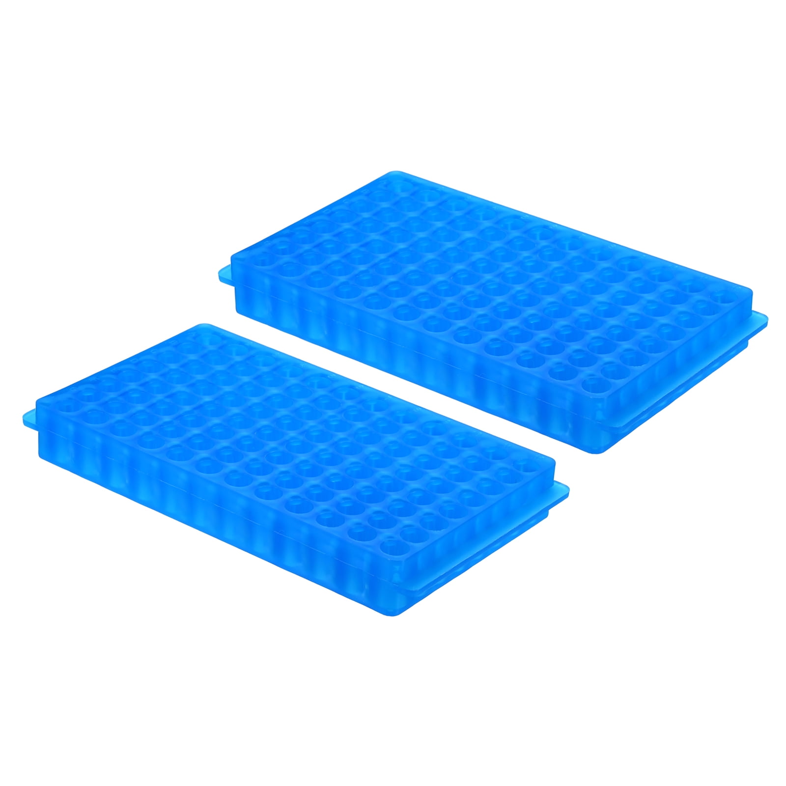 Uxcell Tube Rack,2Pcs 96 Positions Double Panel for 0.2ml,0.5ml,1.5ml ...