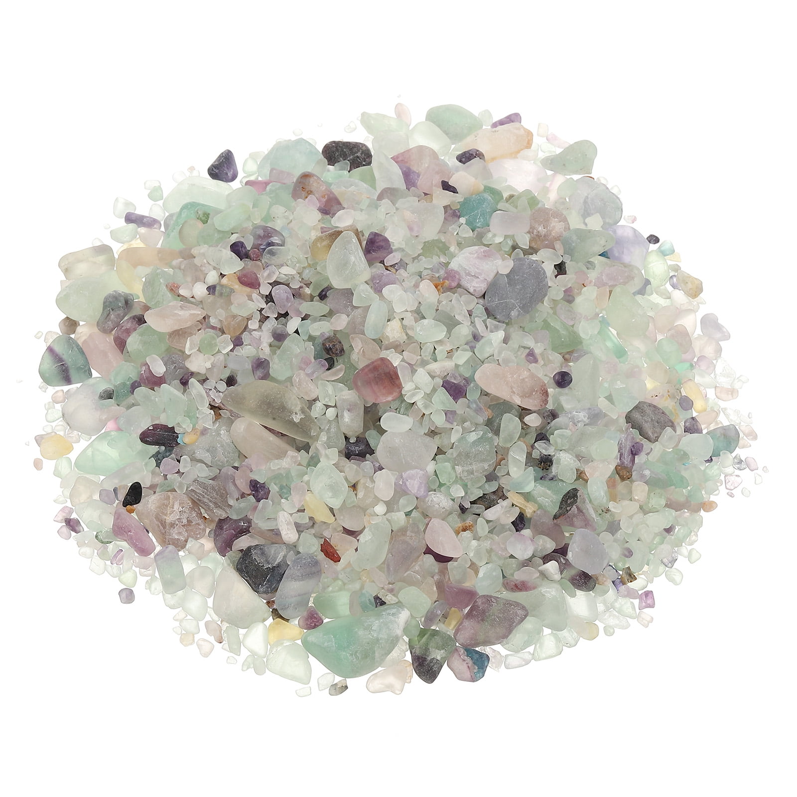 Uxcell Tumbled Chips Stone, Crushed Crystal Chips Quartz for Vase ...