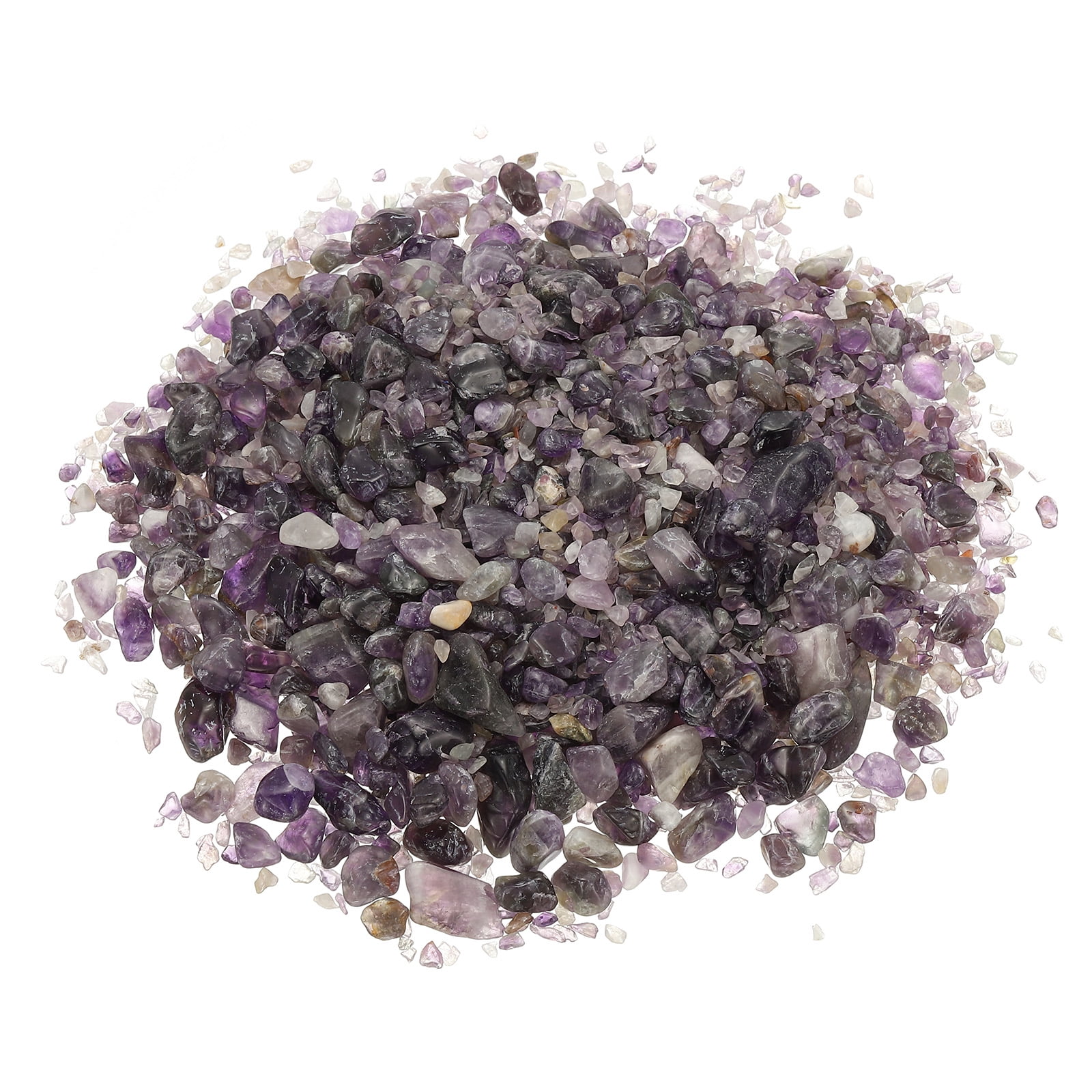 Uxcell Tumbled Chips Stone, Crushed Crystal Chips Quartz for Vase ...