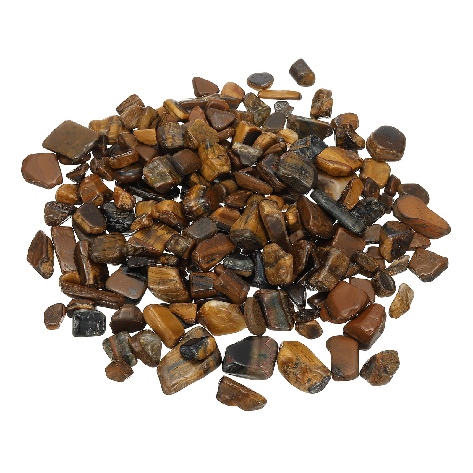 Uxcell Tumbled Chips Stone, Natural Crushed Crystal Chips Quartz for Vase Filler Fish Tank Home ...