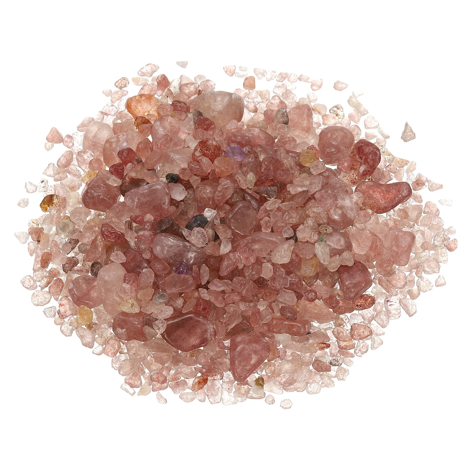 Uxcell Tumbled Chips Stone, Natural Crushed Crystal Chips Quartz for ...