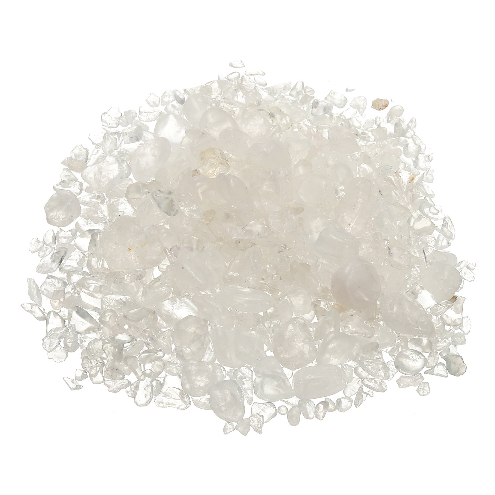 Uxcell Tumbled Chips Stone, Natural Crushed Crystal Chips Quartz for ...