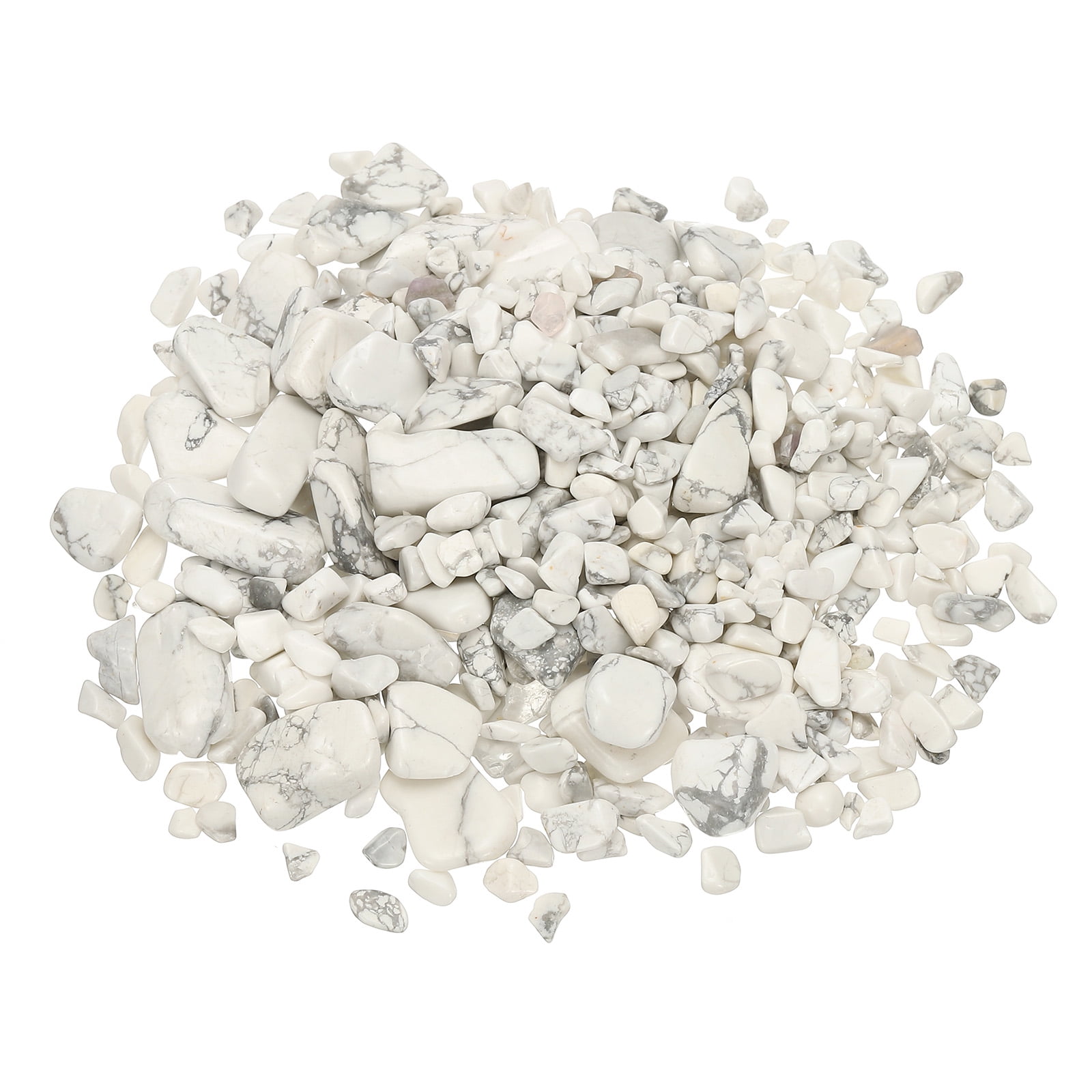 Uxcell Tumbled Chips Stone, Natural Crushed Crystal Chips Quartz for ...