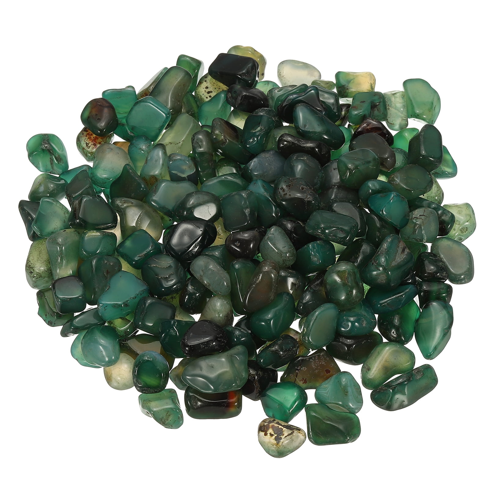 Uxcell Tumbled Chips Stones, 1lb/500g Fluorite Tumbled Gravel Gemstone ...