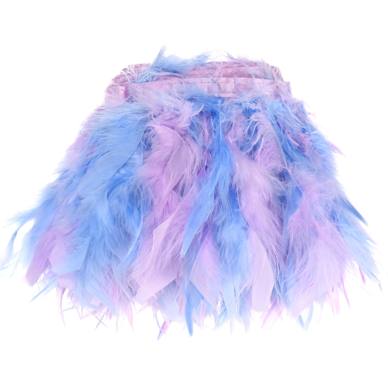 Uxcell Turkey Feather Trim Fringe, 4 Yards 4-6" Natural Fluffy Feather ...