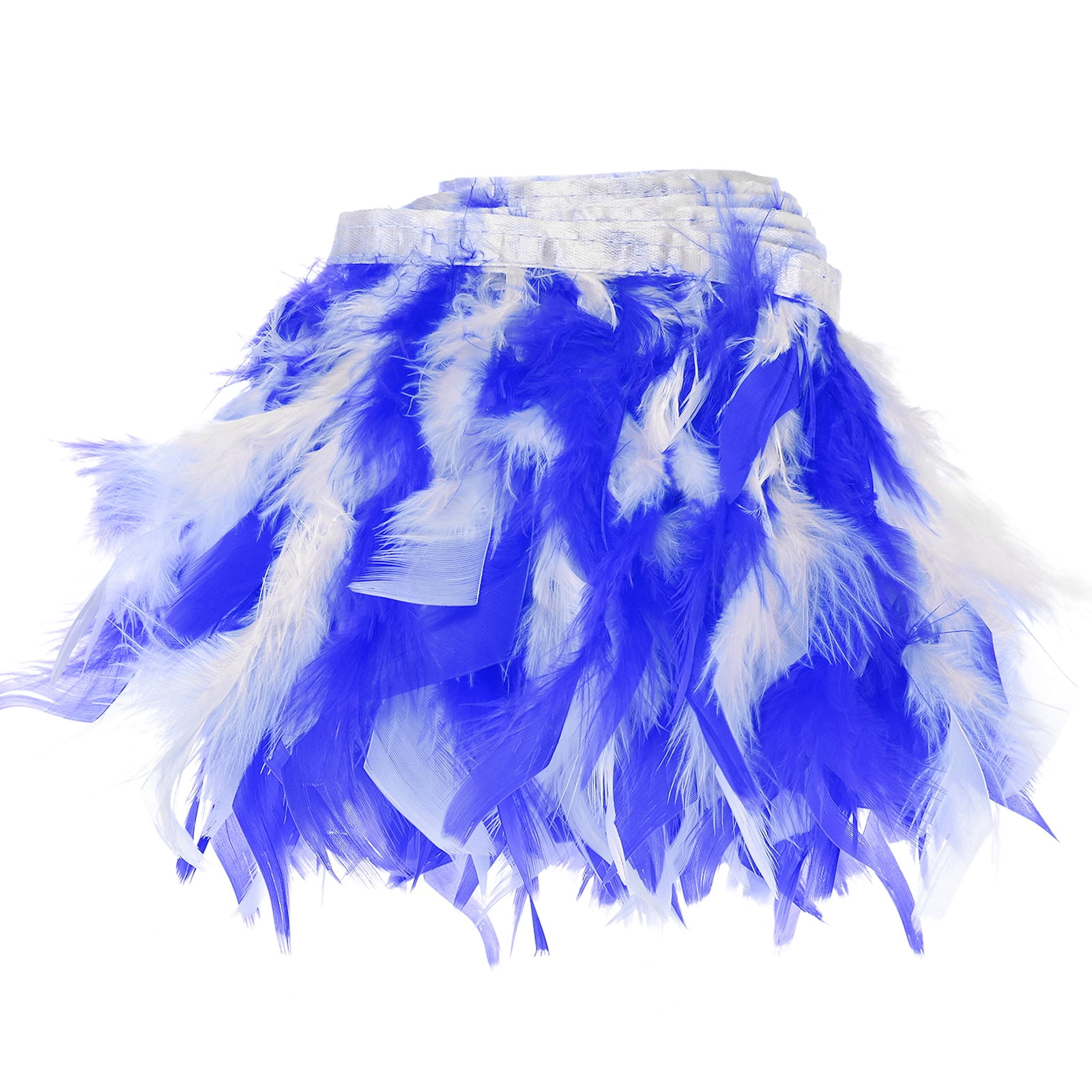 Uxcell Turkey Feather Trim Fringe, 4 Yards 4-6" Natural Fluffy Feather ...