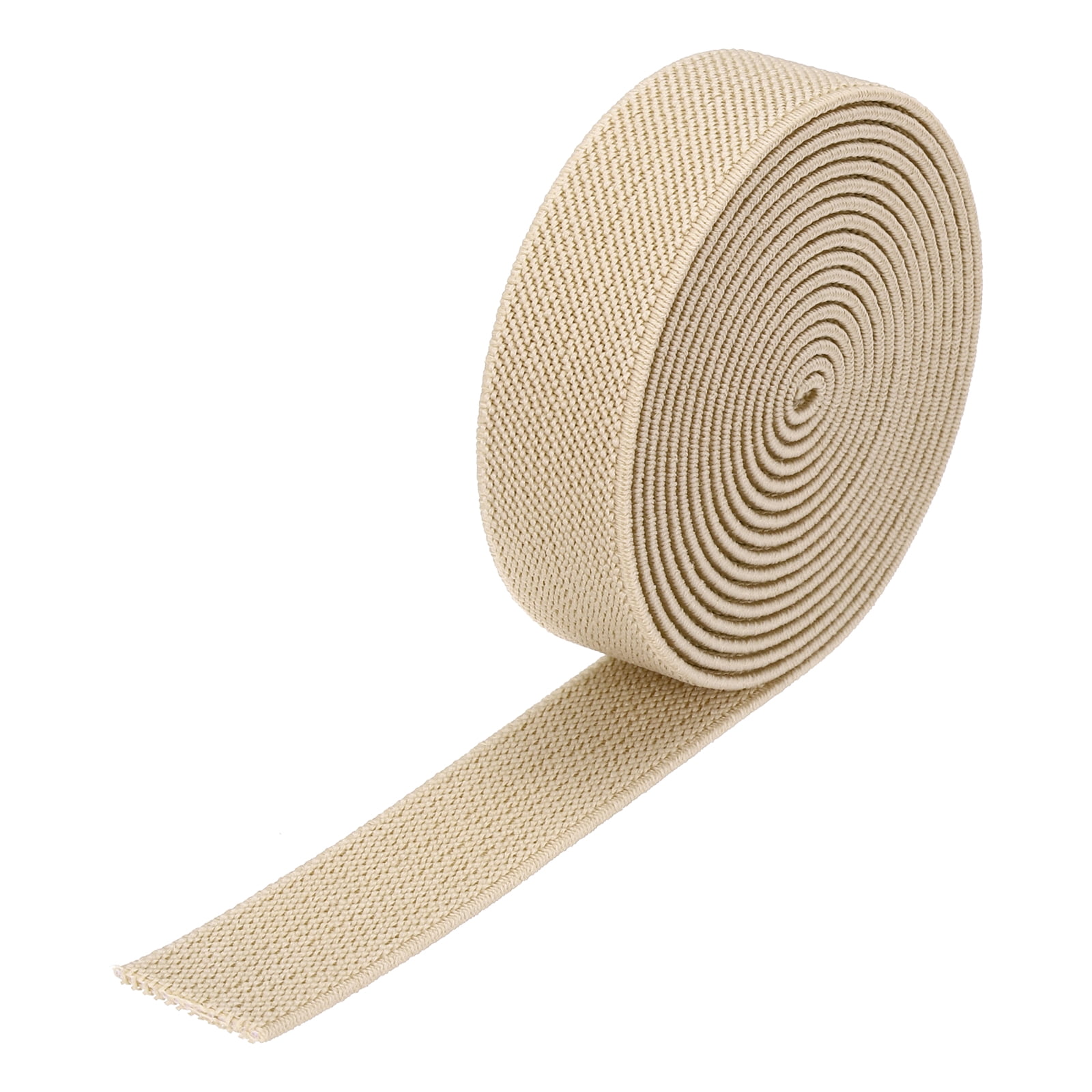 Uxcell Twill Elastic Band Double Side 1 Roll Flat Elastic Ribbon Cord ...