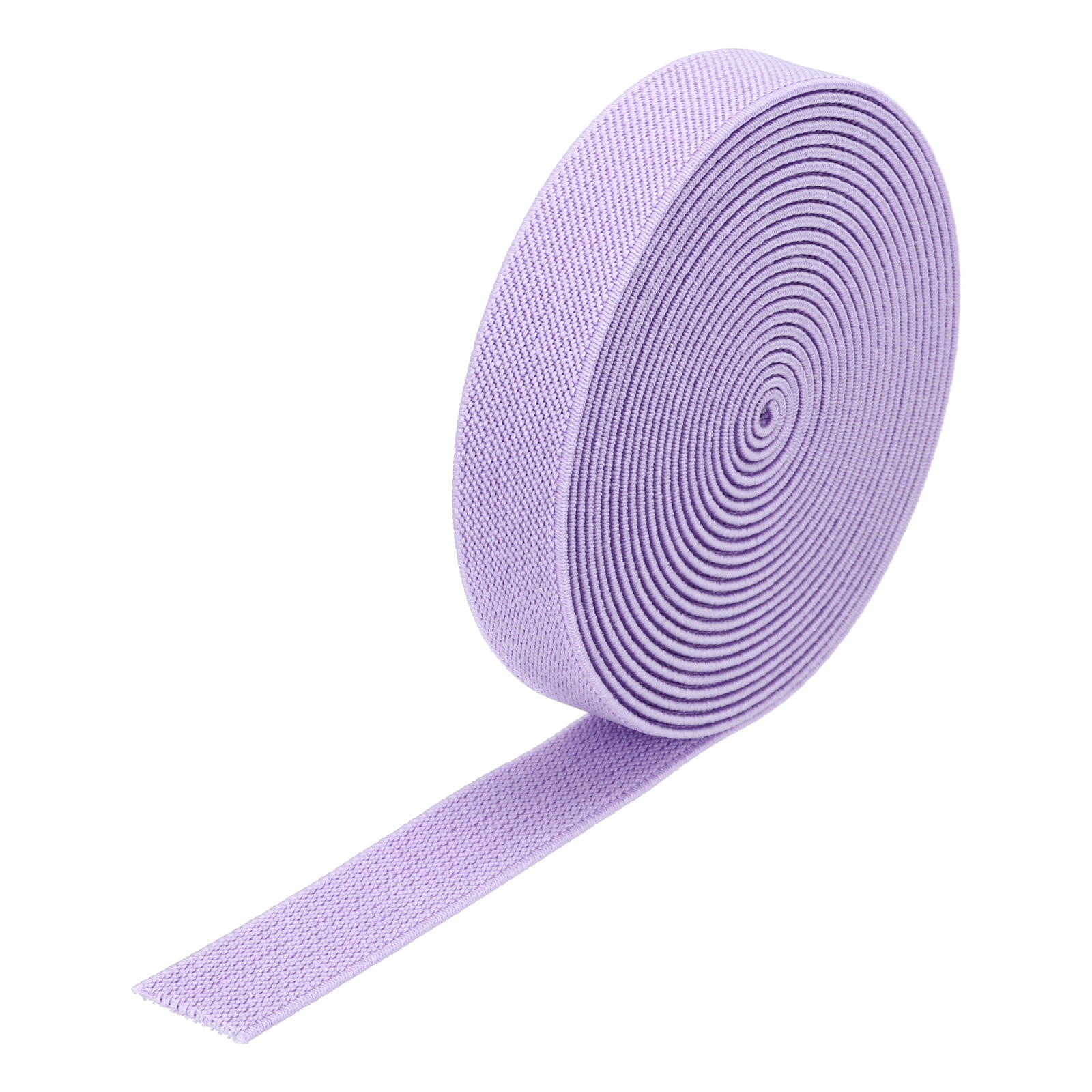 Uxcell Twill Elastic Band Double Side 1 Roll Flat Elastic Ribbon Cord for Sewing Waistband Light ...