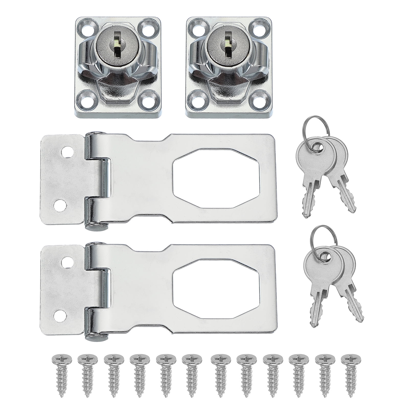 Twist Knob Keyed Hasp Locks Safety Packlock Clasp Hasp Latches with ...