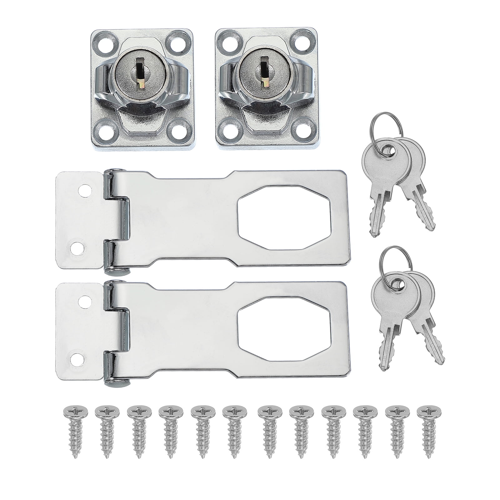 Twist Knob Keyed Hasp Locks Safety Packlock Clasp Hasp Latches with ...