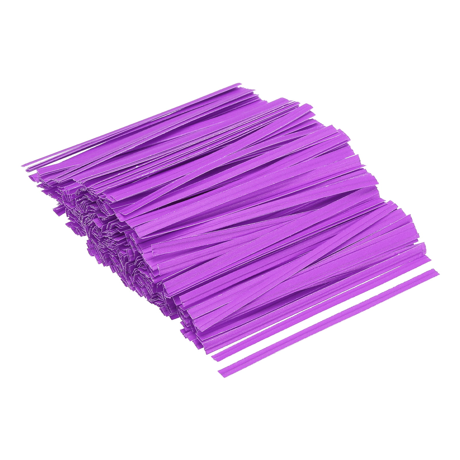 Uxcell Twist Ties 3.5" Paper Closure Tie for Party Bags Crafts Purple ...