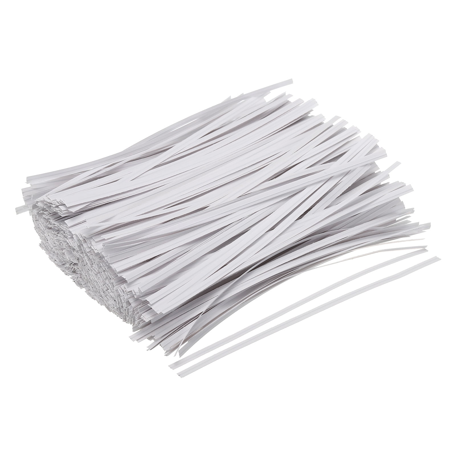 Uxcell Twist Ties 5.9" Paper Closure Tie for Party Bags Crafts White ...