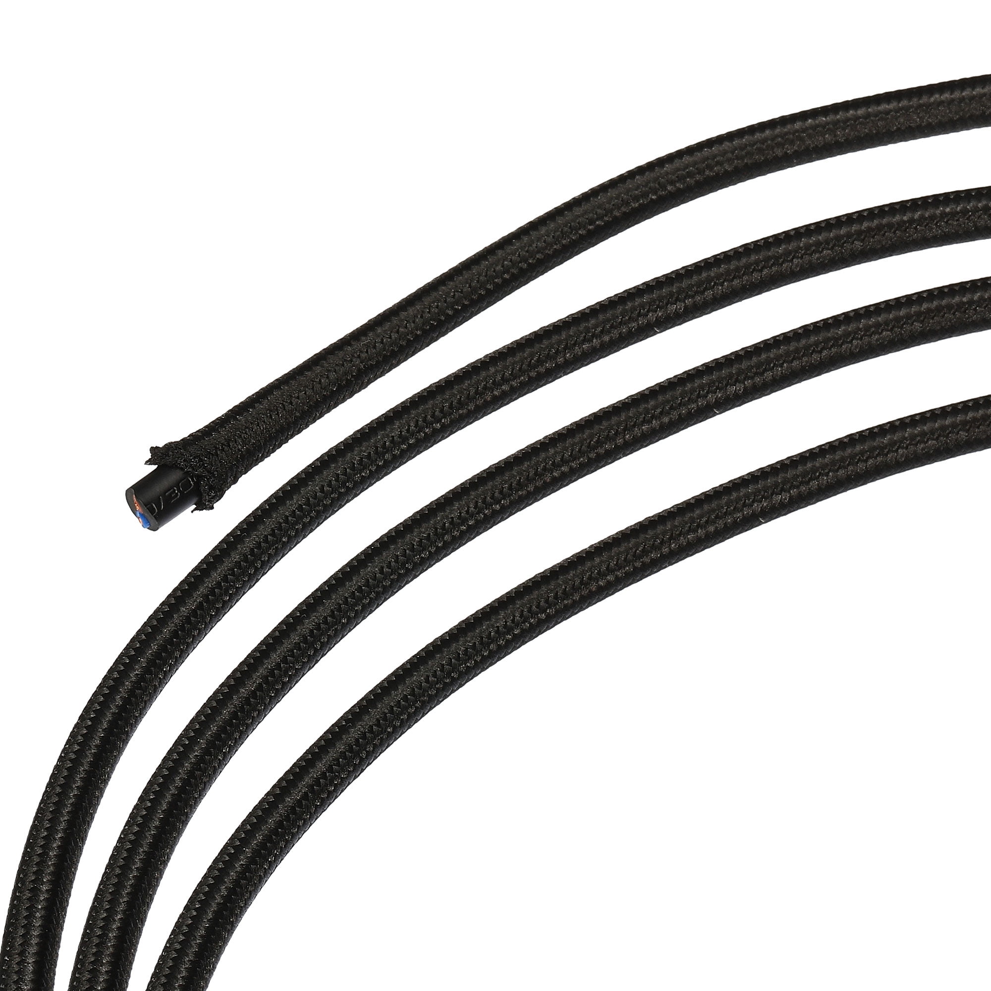 Uxcell Twisted Cloth Covered Wire 2 Core 18AWG 3.0m/9.84ft,Electrical ...