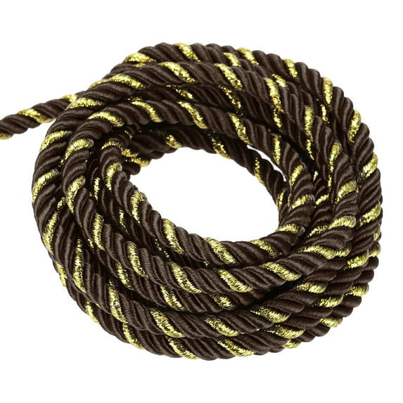 Uxcell Twisted Cord Trim, Twine Braided Rope Thread String 1Pc Dark ...