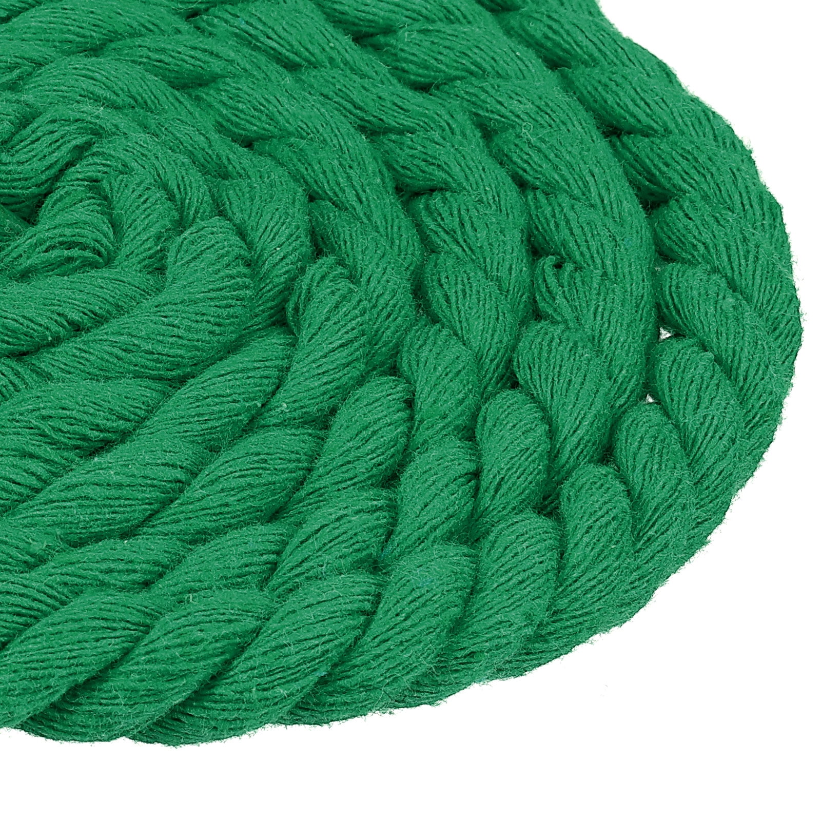 Uxcell Twisted Cotton Rope, 8mm x 11Yards Natural Cotton 3 Strand ...
