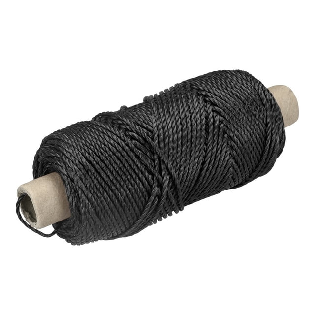 Uxcell Twisted Nylon Mason Line Black 100M/109 Yard 3MM Dia for DIY Projects - Walmart.com