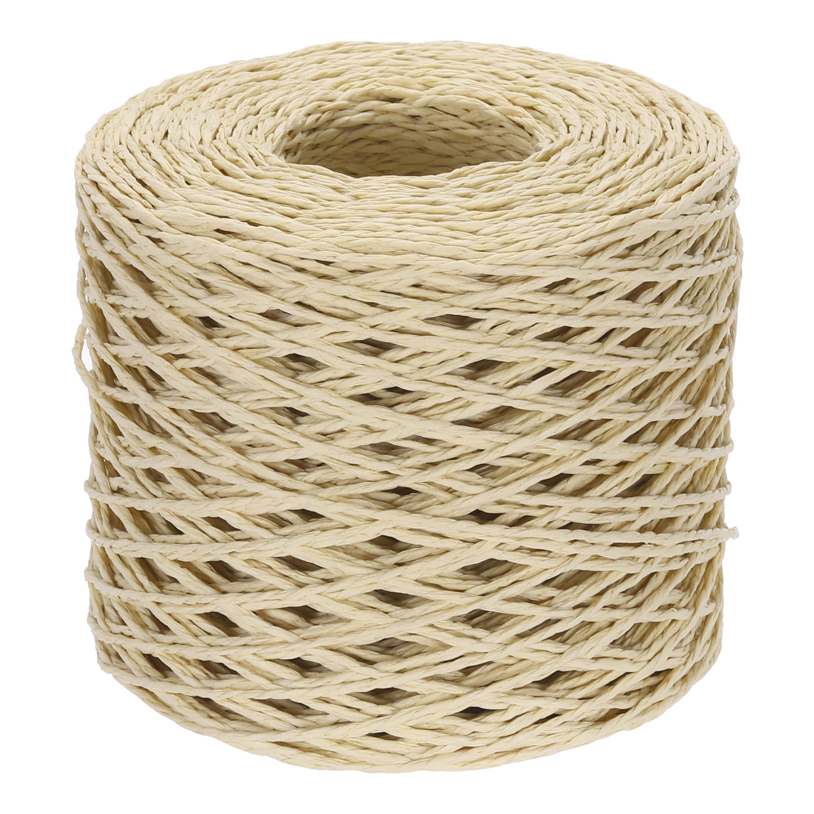Uxcell Twisted Raffia Paper Rope 600 Feet, Raffia Ribbon Twine String ...