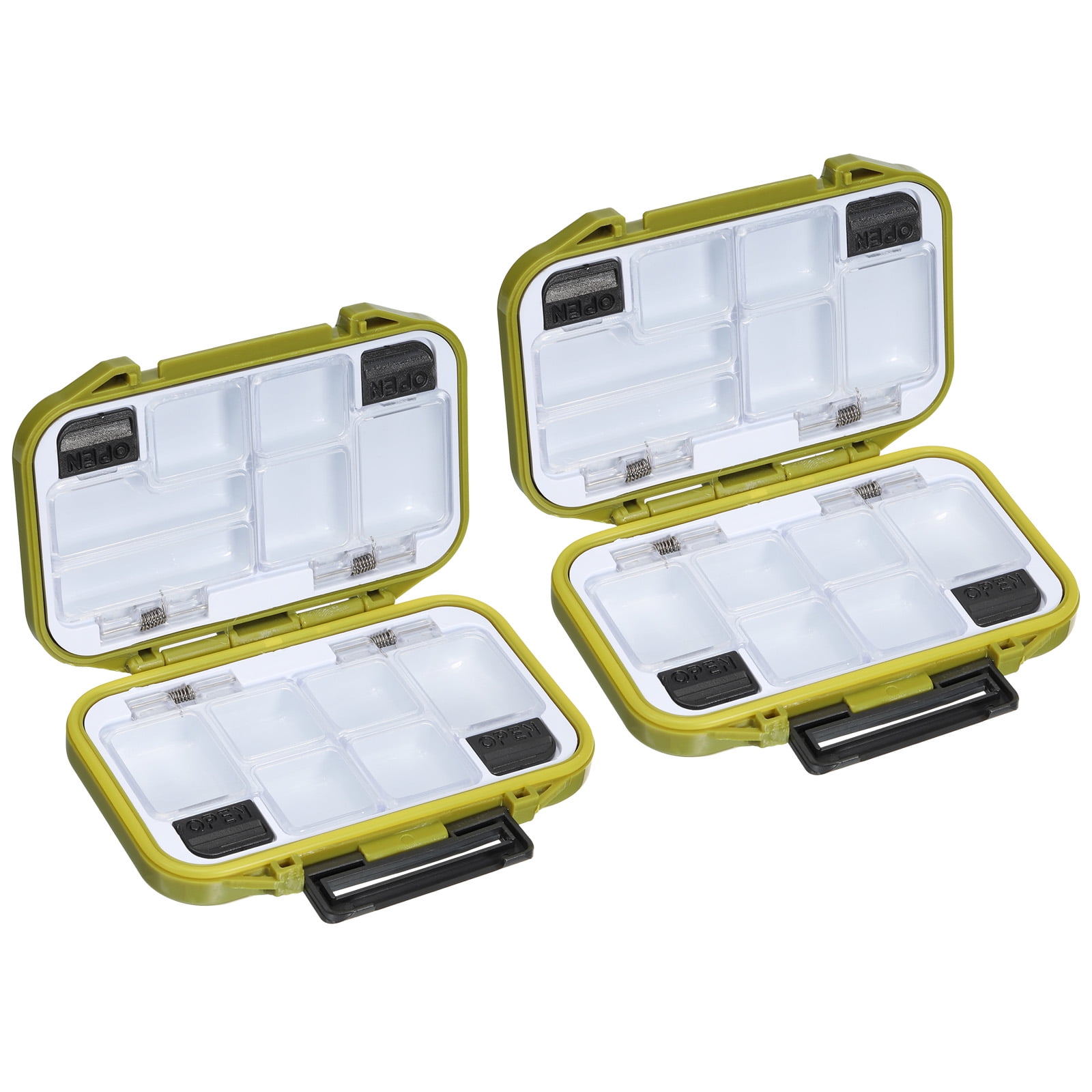 Uxcell Two-Sided Fishing Lure Box Tackle Bait Small Case Container ...