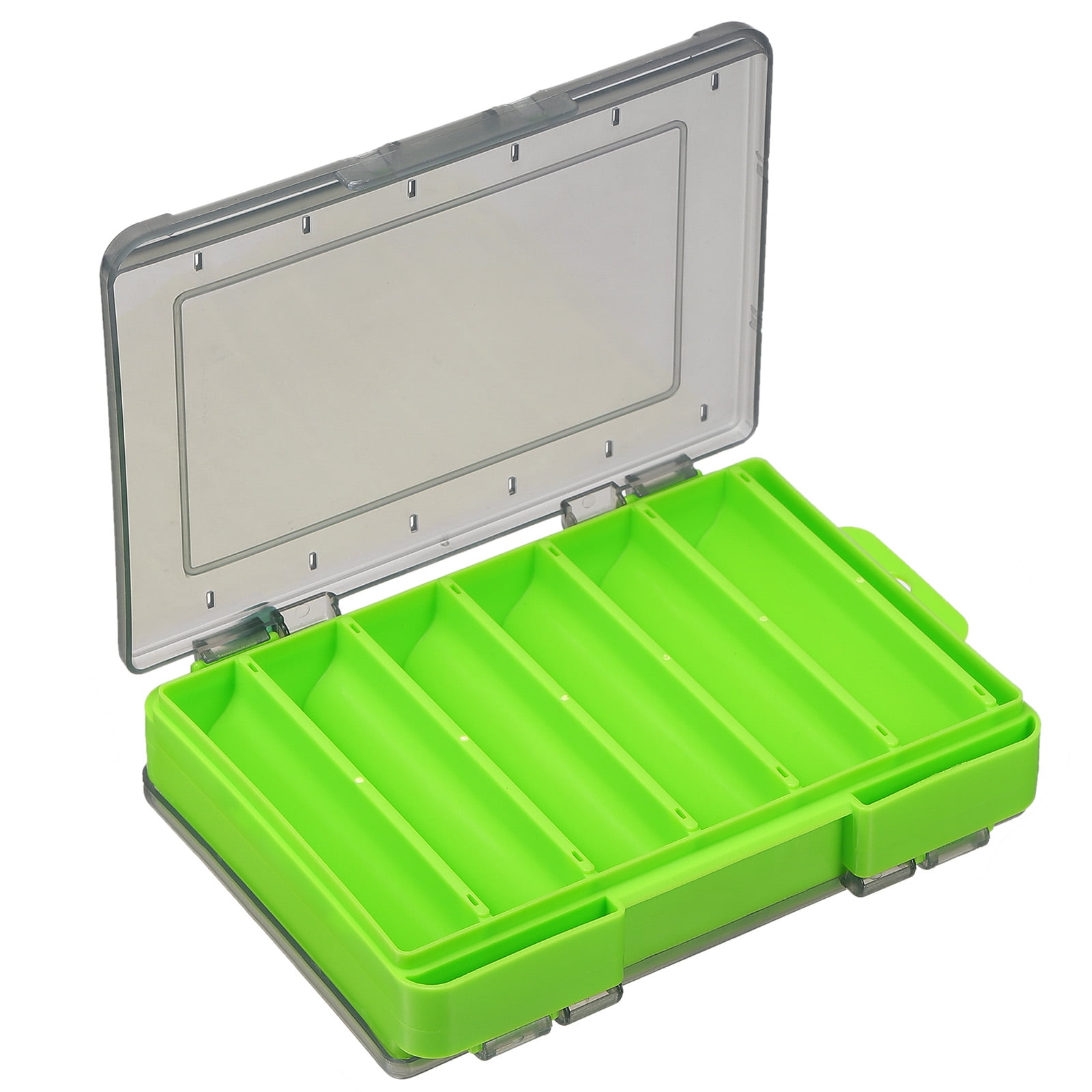 Uxcell Two Sided Fishing Lure Storage Box Fish Tackle Container, Green ...