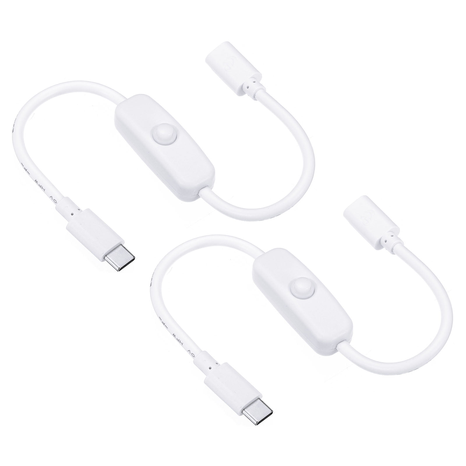 Uxcell Type C Extension Cable with ON/Off Switch Extension Cords ...