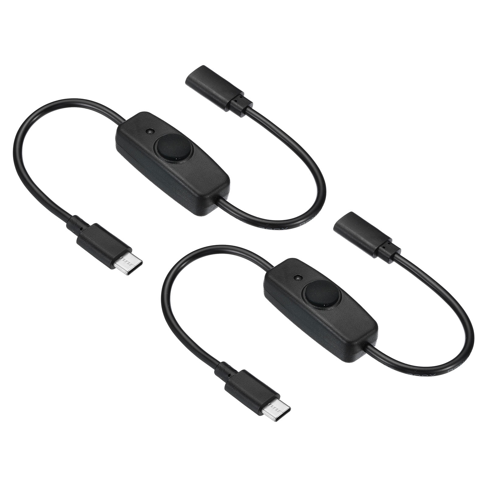 Uxcell Type C Extension Cable with ON/Off Switch Female to Male ...