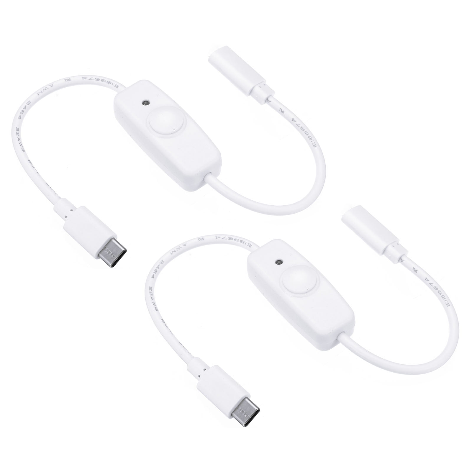 Uxcell Type C Extension Cable with ON/Off Switch Female to Male ...