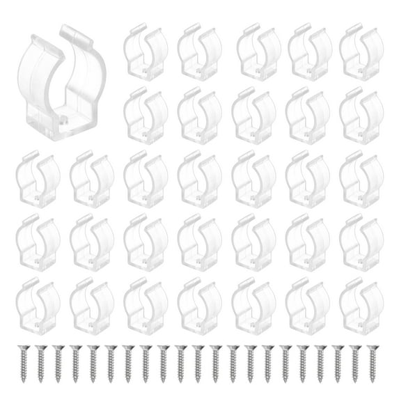Uxcell U Clips Holder Bracket for 16mm to 18mm Round LED Strip ...
