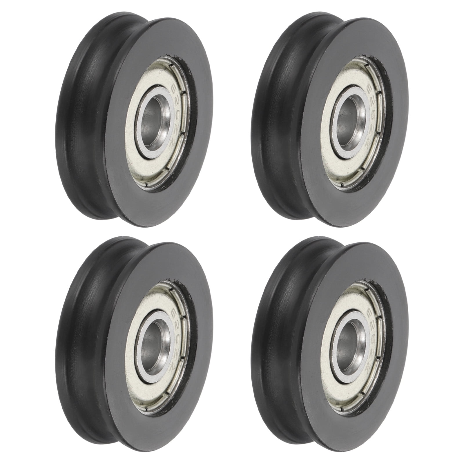 Uxcell U Groove Ball Bearing Roller, 6 x 27 x 8mm Nylon Pulley Guide ...