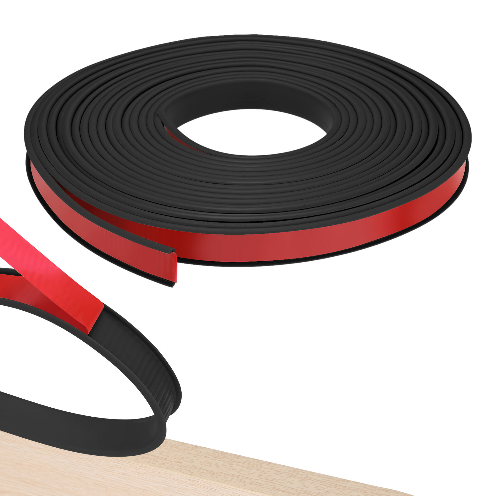 Uxcell U-Shape Edge Banding, 0.78 Inch x 32.8 FT Self Adhesive Rubber ...