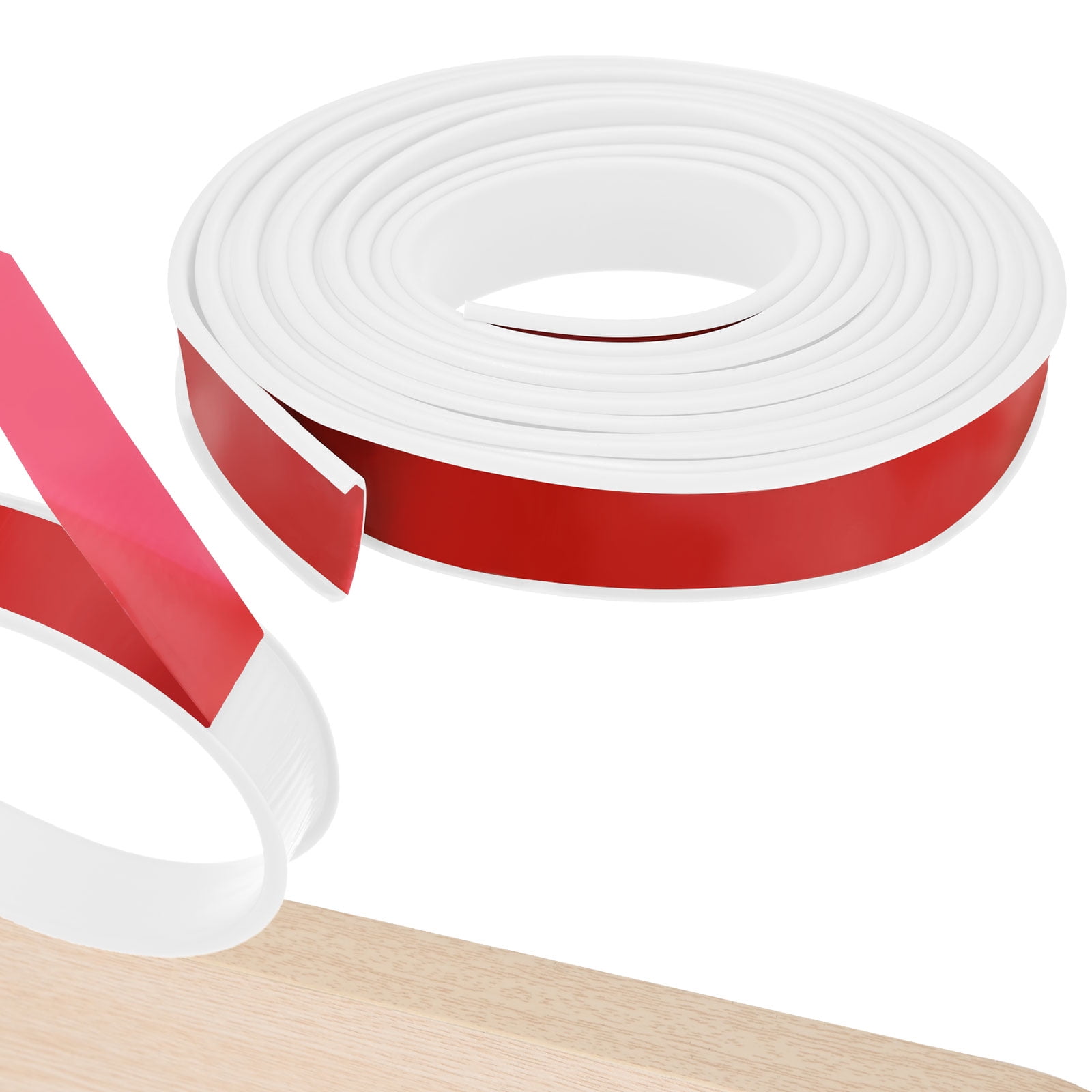 Uxcell U-Shape Edge Banding, 16.4FT x 1" TPE Self Adhesive Edging Trim ...